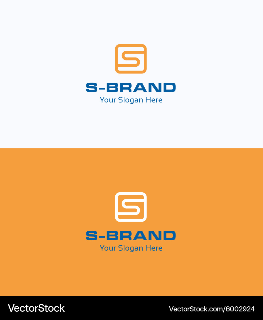 S brand logo Royalty Free Vector Image - VectorStock