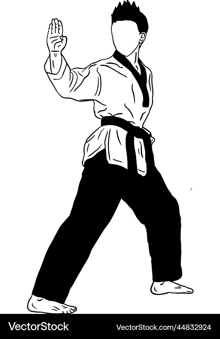 Taekwondo logo icon Royalty Free Vector Image - VectorStock