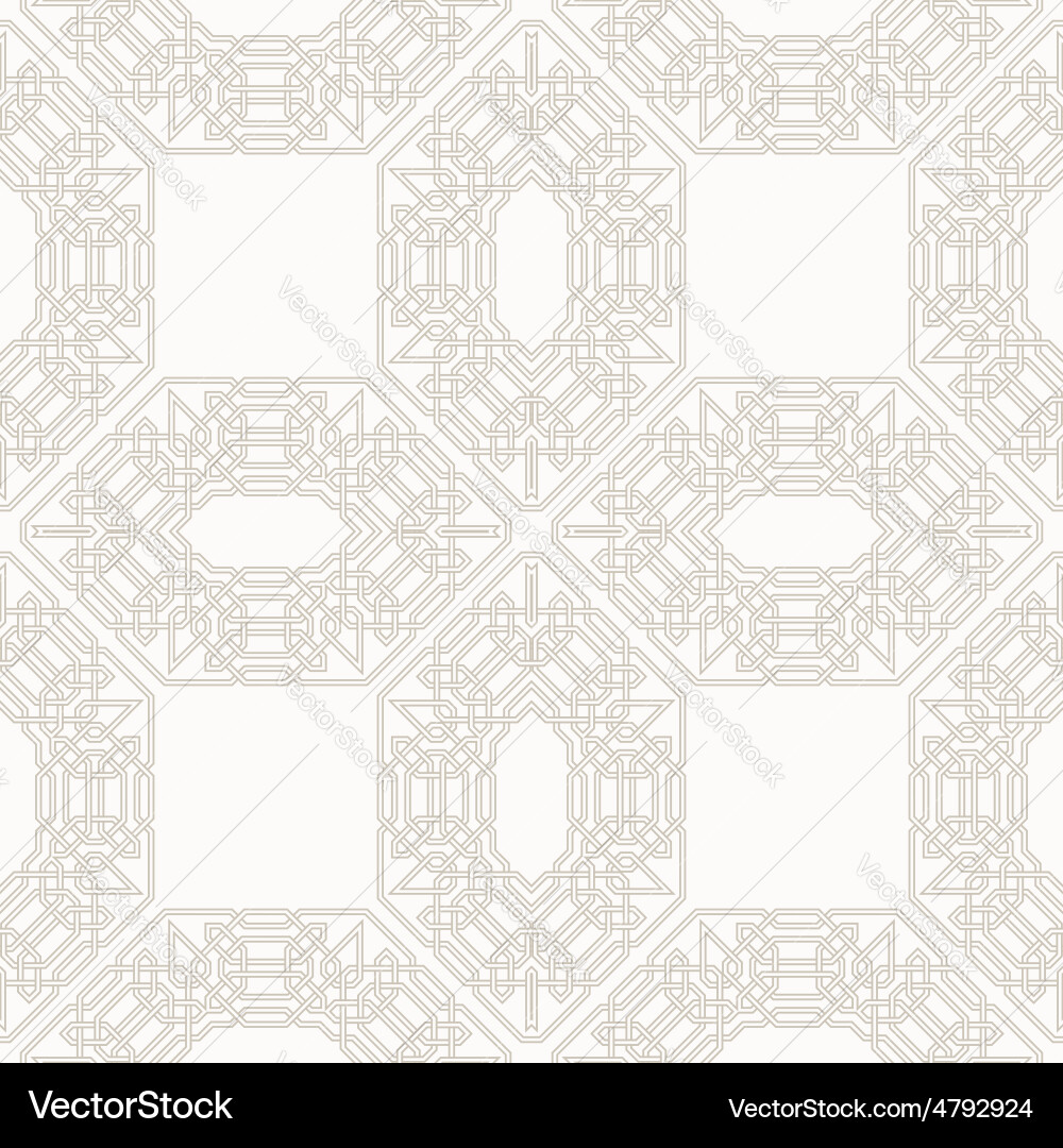 Tangled pattern based on traditional arabic Vector Image