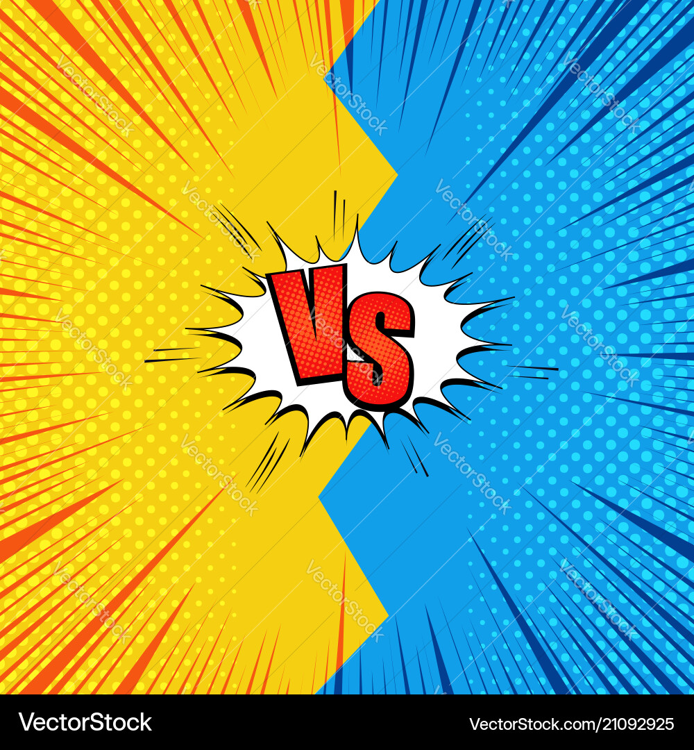Comic page fight background Royalty Free Vector Image