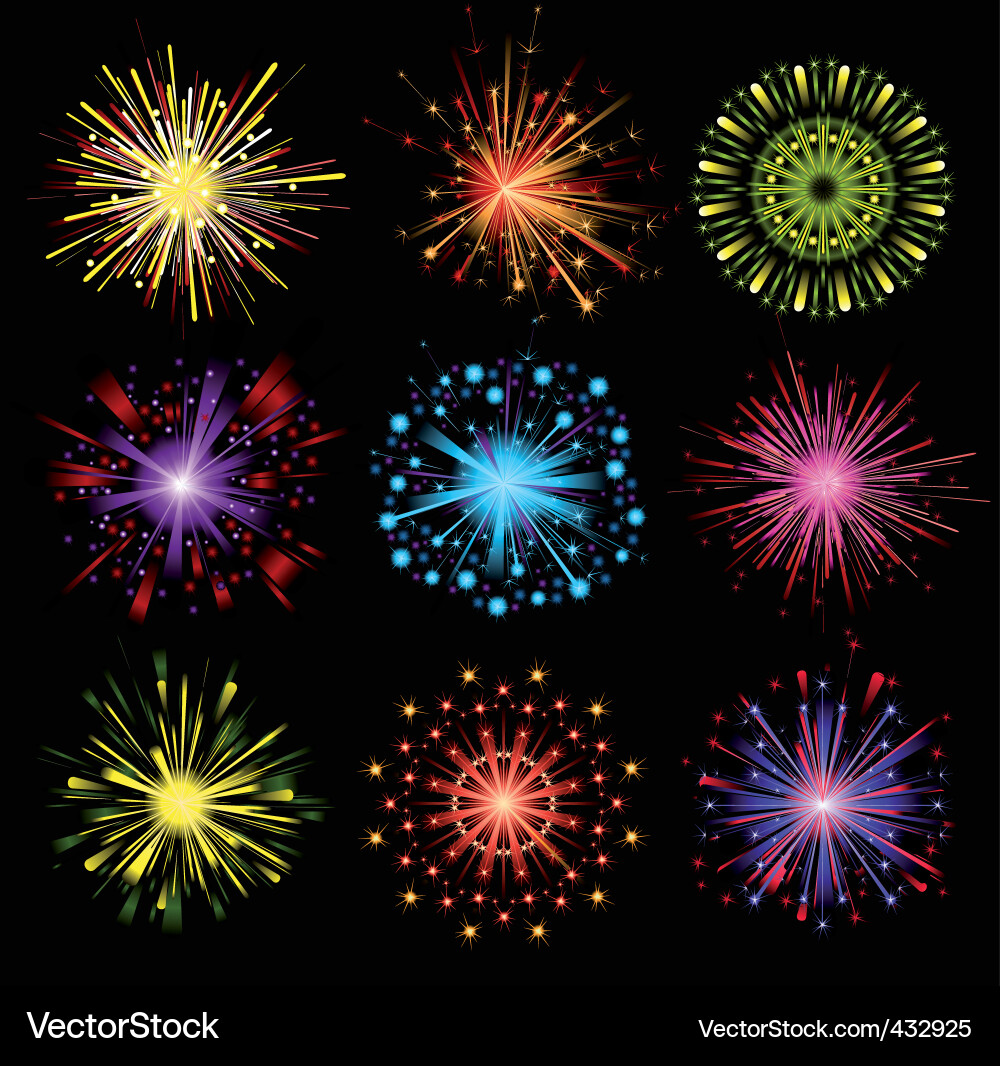 Fireworks Royalty Free Vector Image - VectorStock