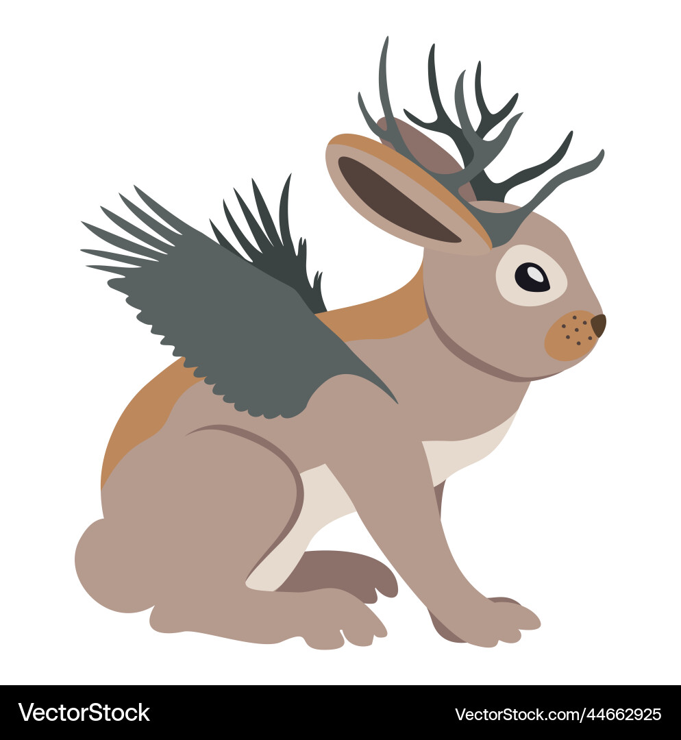 Jackalope Royalty Free Vector Image - VectorStock