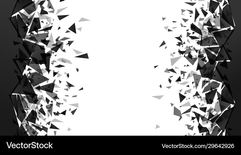 Abstract shatter destruction background broken Vector Image
