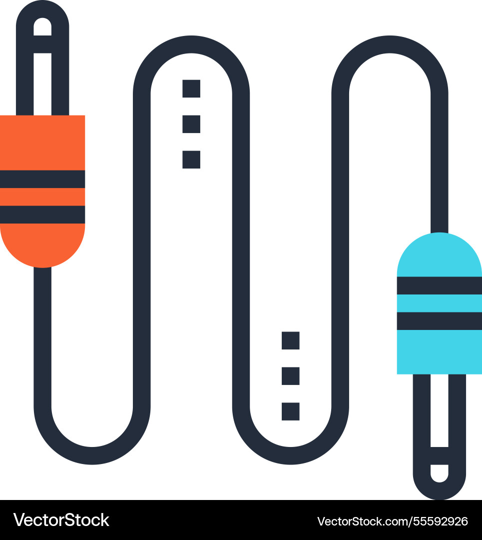 Jack connector Royalty Free Vector Image - VectorStock