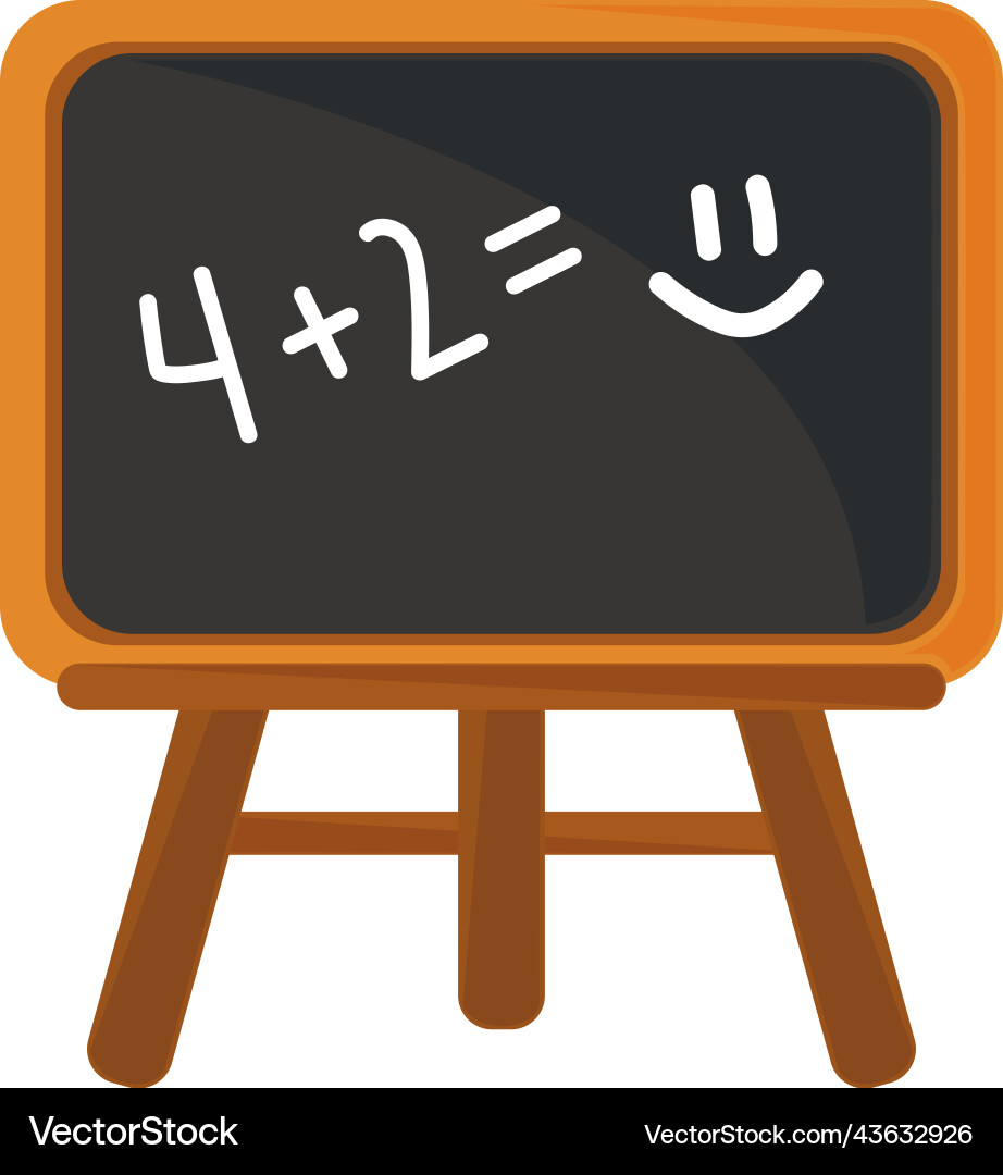 School chalkboard maths Royalty Free Vector Image