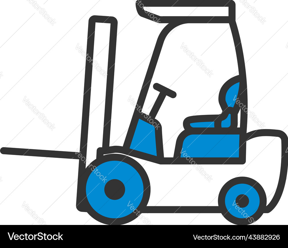 Warehouse forklift icon Royalty Free Vector Image