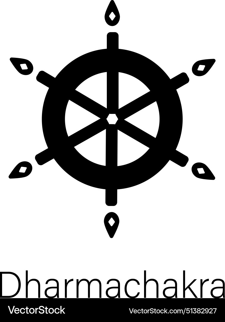 Dharmachakra Royalty Free Vector Image - VectorStock
