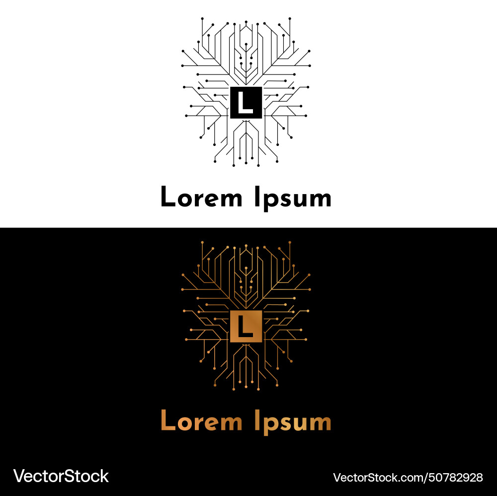 Chip logo Royalty Free Vector Image - VectorStock