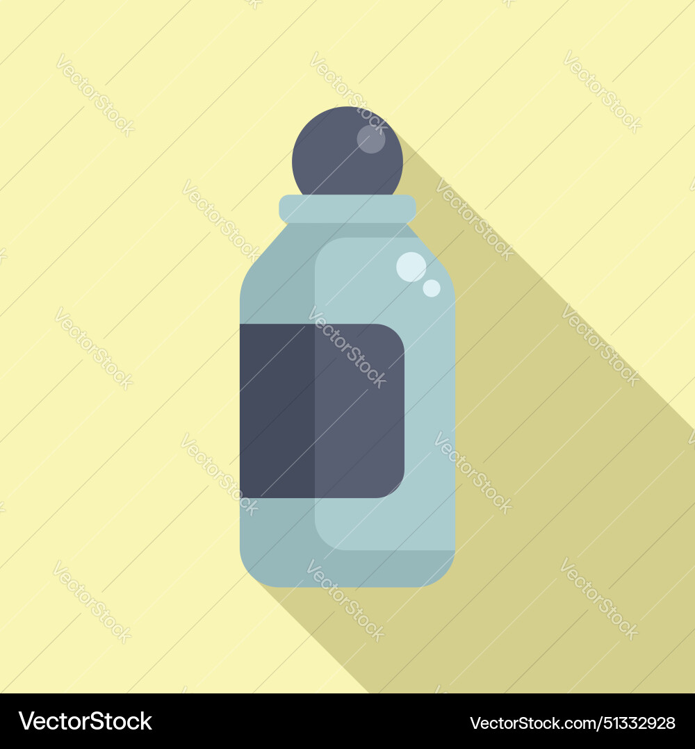 Flat design of vaccine vial Royalty Free Vector Image
