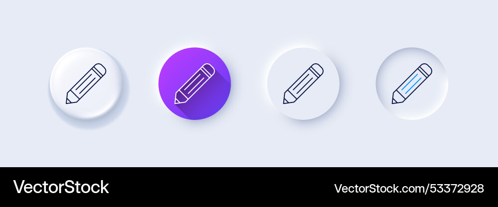 Pencil line icon edit sign icons Royalty Free Vector Image