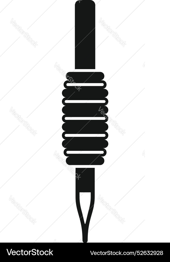 Tattoo needle piercing for art and body Royalty Free Vector