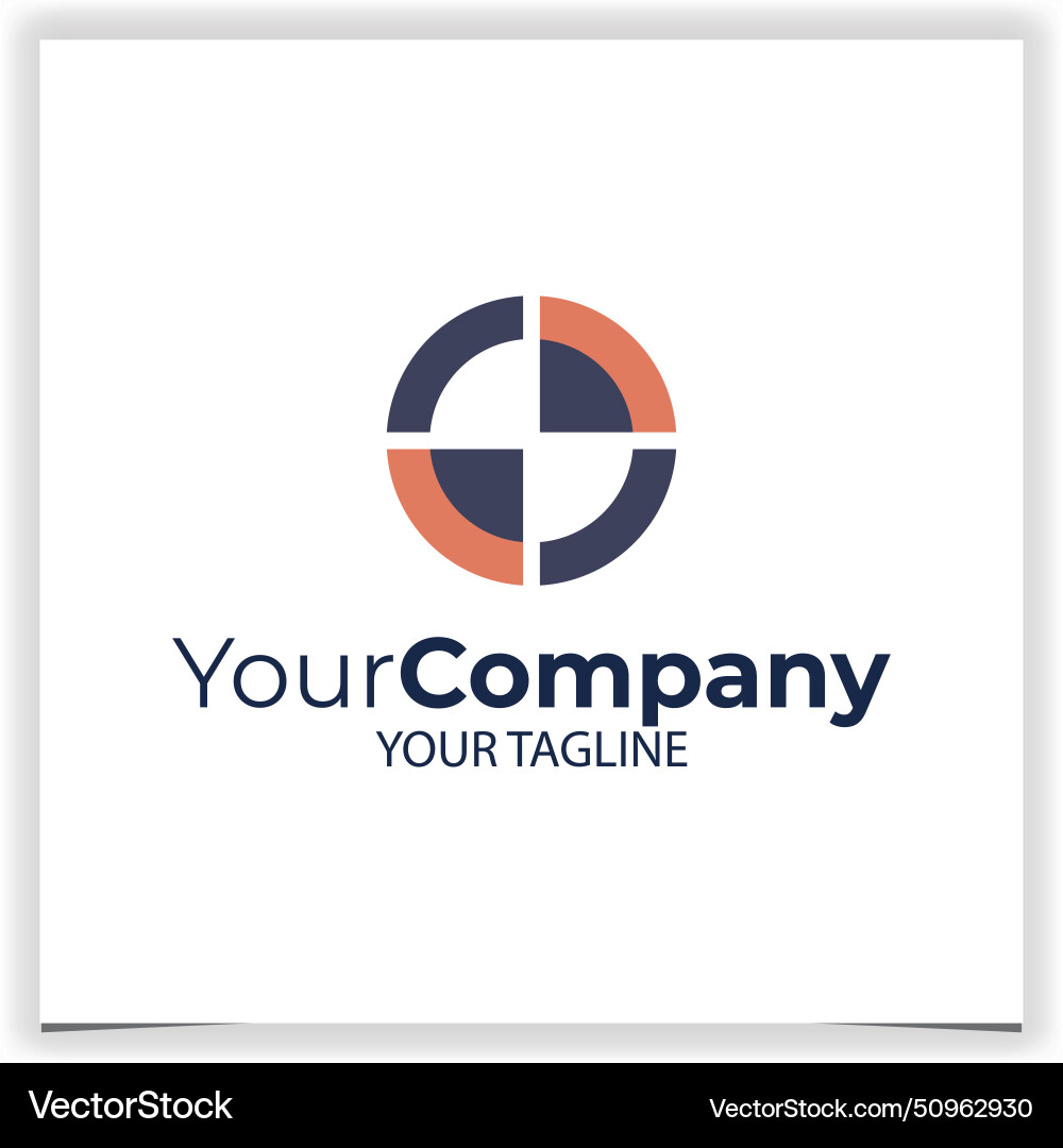 Abstract circle logo design template Royalty Free Vector