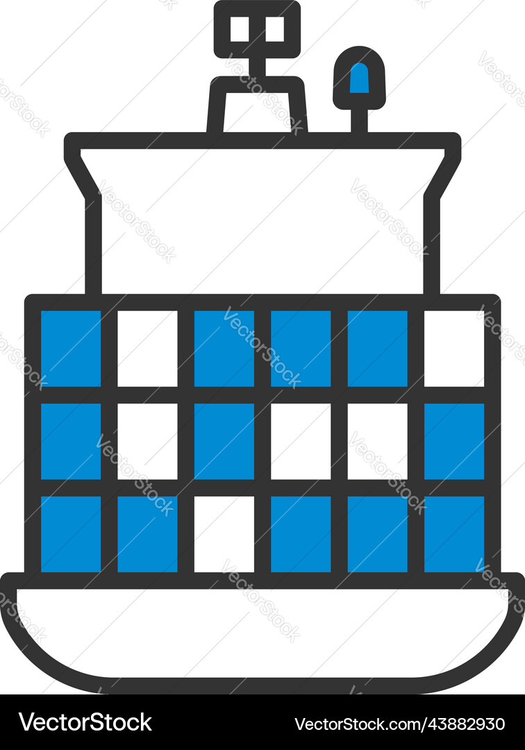 Container ship icon Royalty Free Vector Image - VectorStock