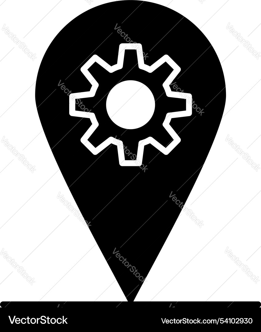 Localization glyph icon design Royalty Free Vector Image