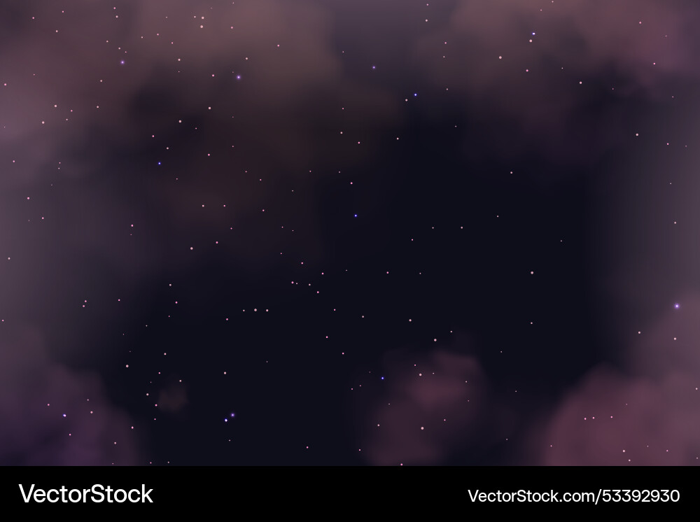 Night sky background black backdrop with clouds Vector Image