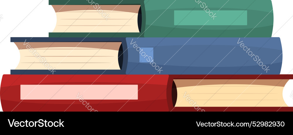 Stack of books forming a staircase knowledge Vector Image