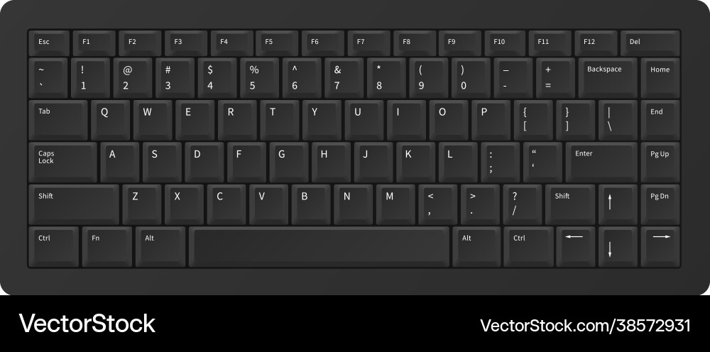 Qwerty Keyboard Layout Vector Qwerty Keyboard Vector Art, Icons, And