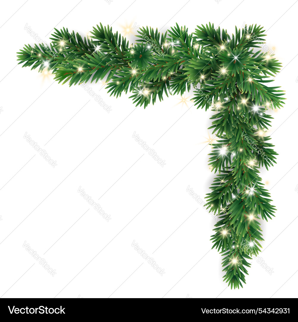 Christmas tree decoration holiday fir Royalty Free Vector