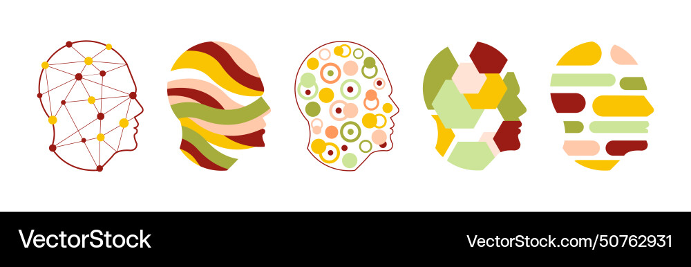 Human head as knowledge and smart solution icon Vector Image