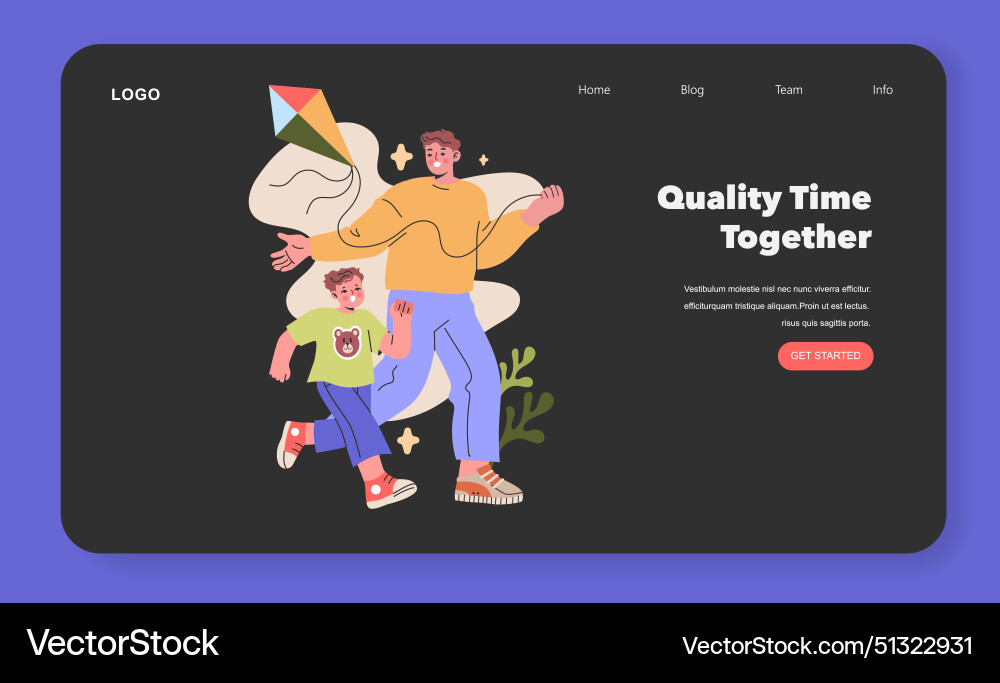 Quality time together Royalty Free Vector Image