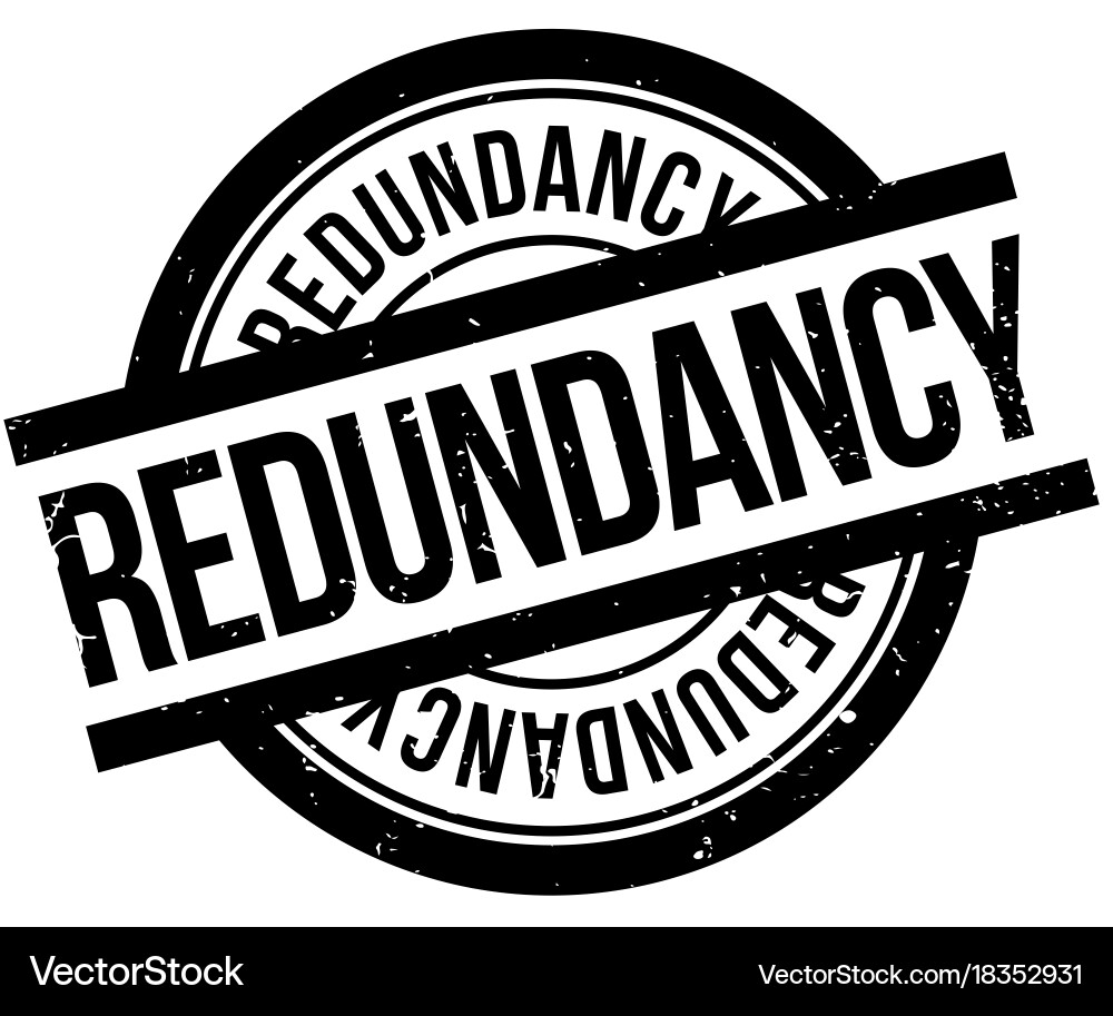 Redundancy rubber stamp Royalty Free Vector Image