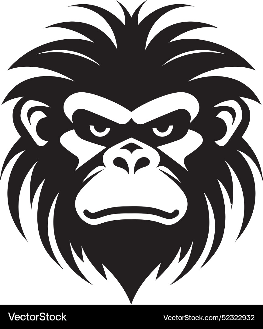 Darkened dimensions primate formschiaroscuro Vector Image