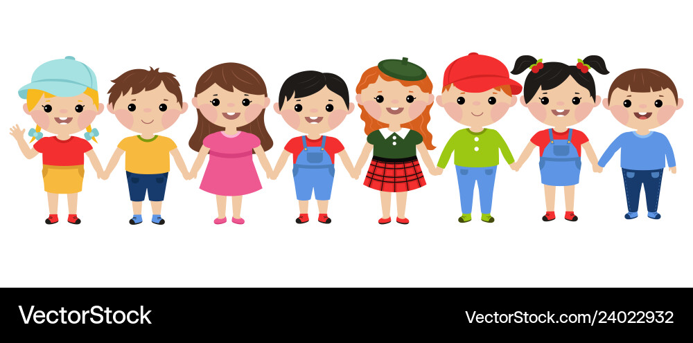 Happy children concept Royalty Free Vector Image