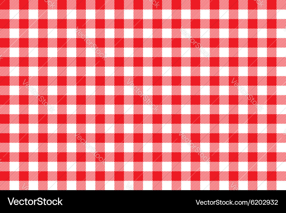 Red and White Gingham Pattern Royalty Free Vector Image