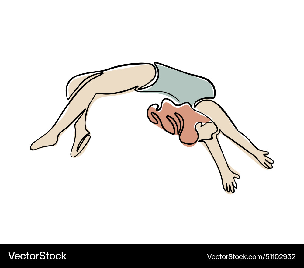 Young woman falling down Royalty Free Vector Image