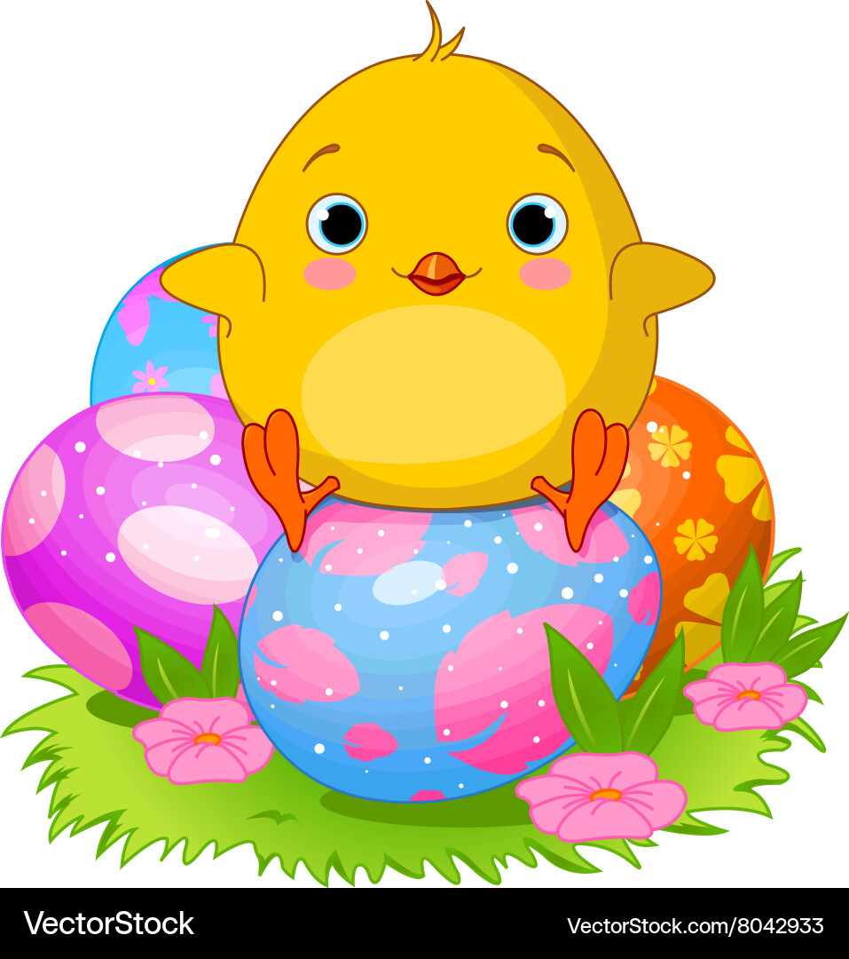 Easter Chick Cartoon Easter Chick Clipart Cute Cartoon Chicken And