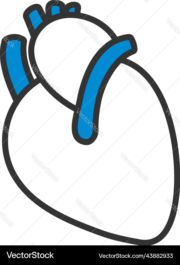 Human heart icon Royalty Free Vector Image - VectorStock