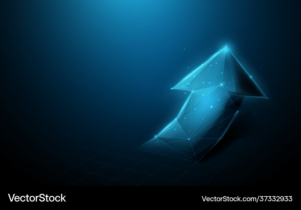 Stock Market Growth Graph - Abstract Royalty Free Vector