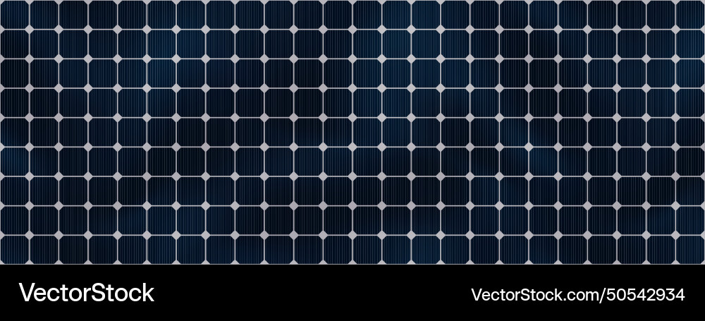 A photovoltaic mono crystalline solar panel Vector Image