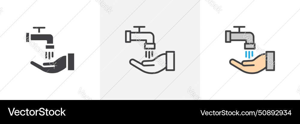 Ablution icon set ramadan wudhu symbol islamic Vector Image