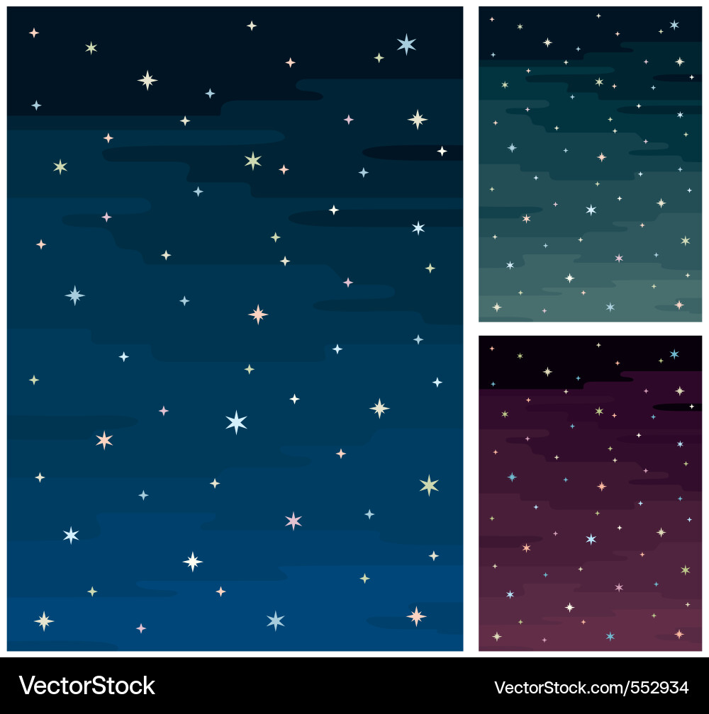 Cosmic Starfield Gradient Royalty Free Vector Image