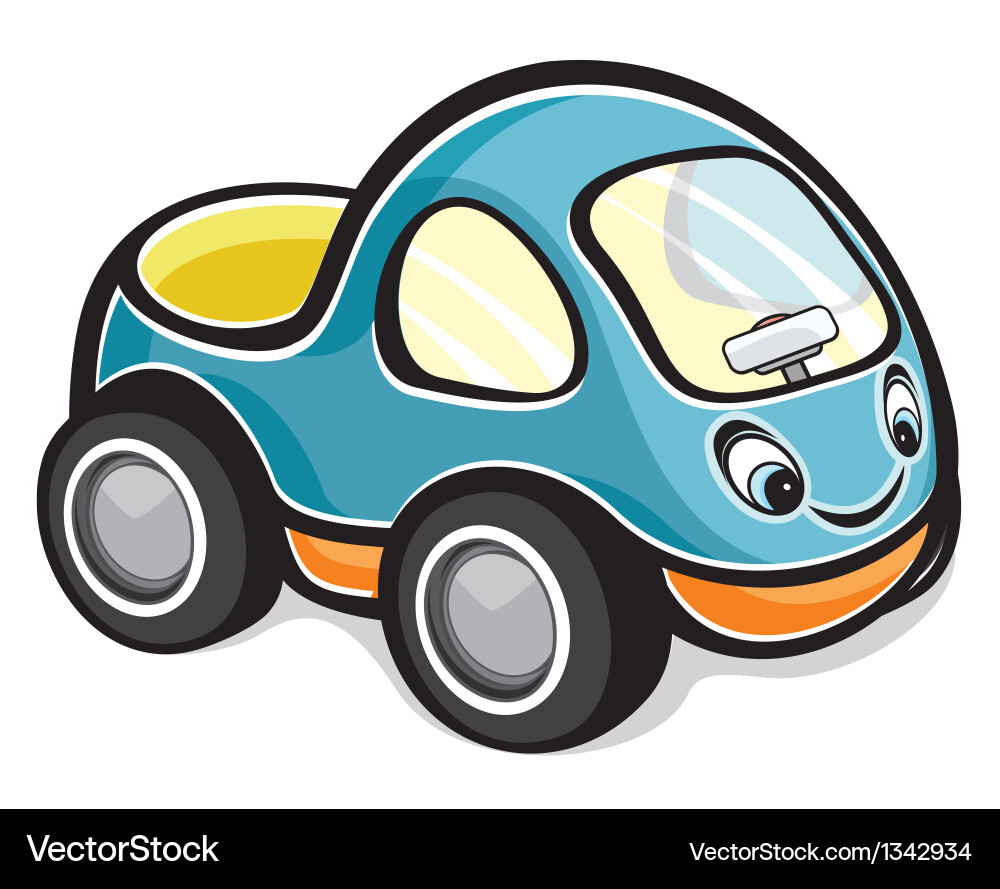 Cute race car Royalty Free Vector Image - VectorStock