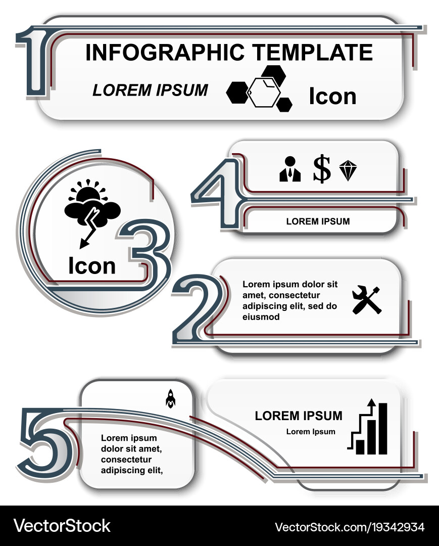 Infographic Elements Set Royalty Free Vector Image
