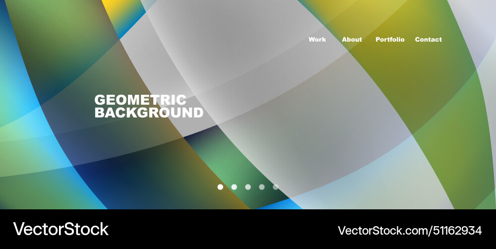 Liquid gradient in blue green and yellow Vector Image