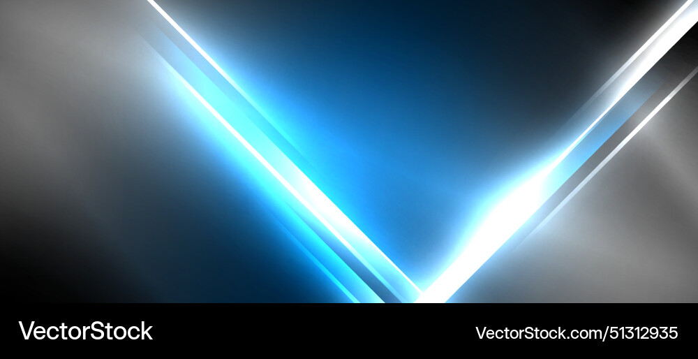 Neon dynamic diagonal light rays background Vector Image