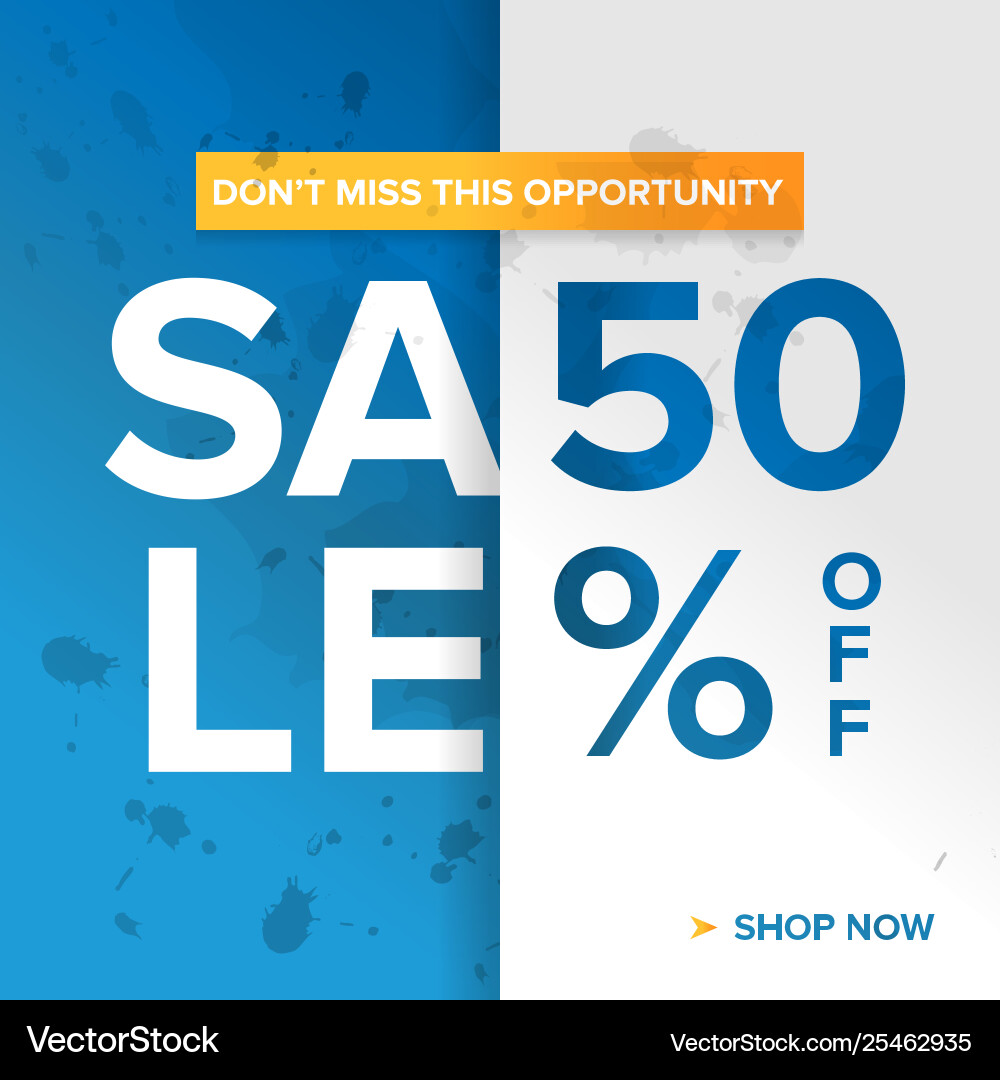 Promotion square banner Royalty Free Vector Image