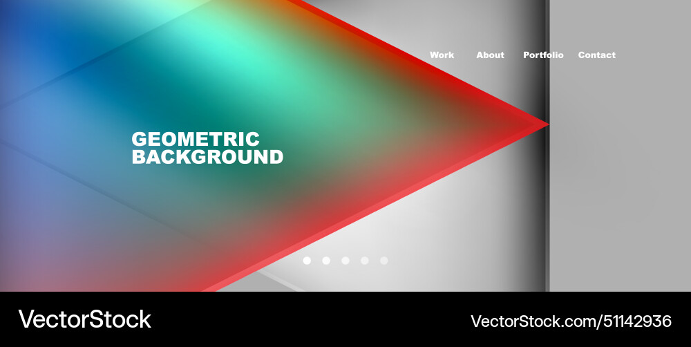 Metal triangles with colorful bright triangles Vector Image