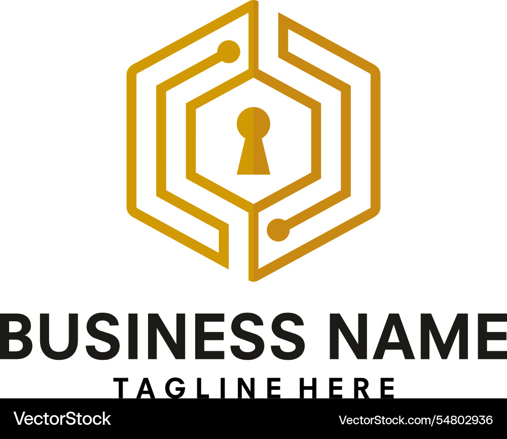 Vault logo template Royalty Free Vector Image - VectorStock