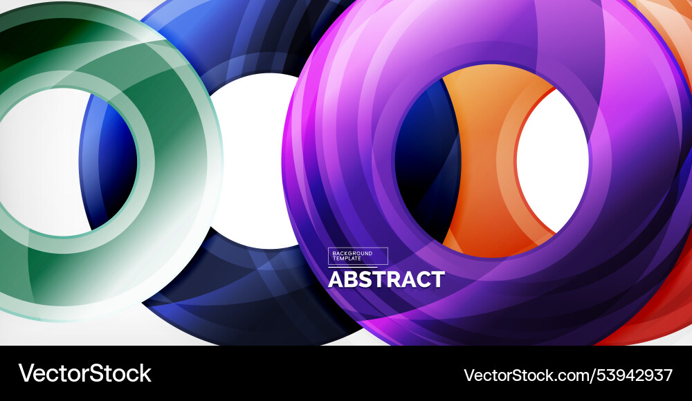 Circles round elements ring shapes premium Vector Image