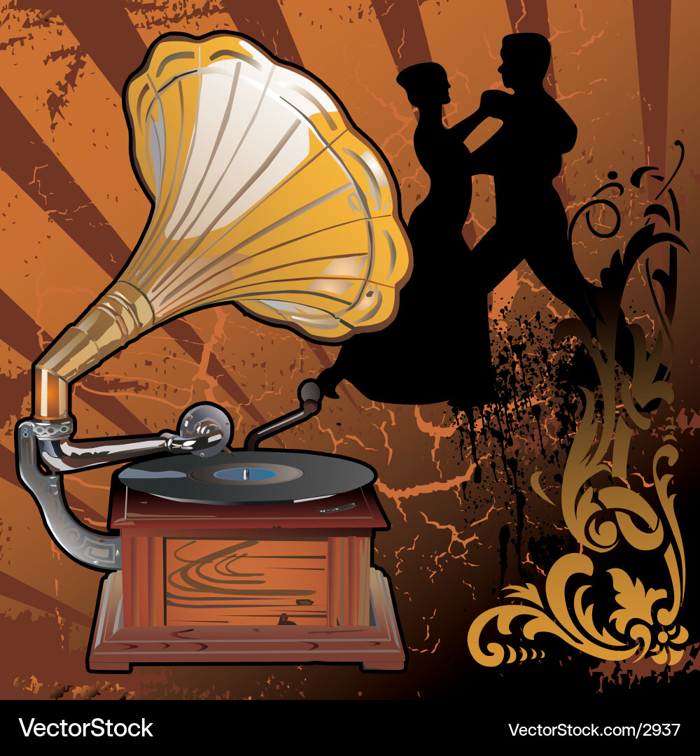 Gramophone Royalty Free Vector Image - VectorStock