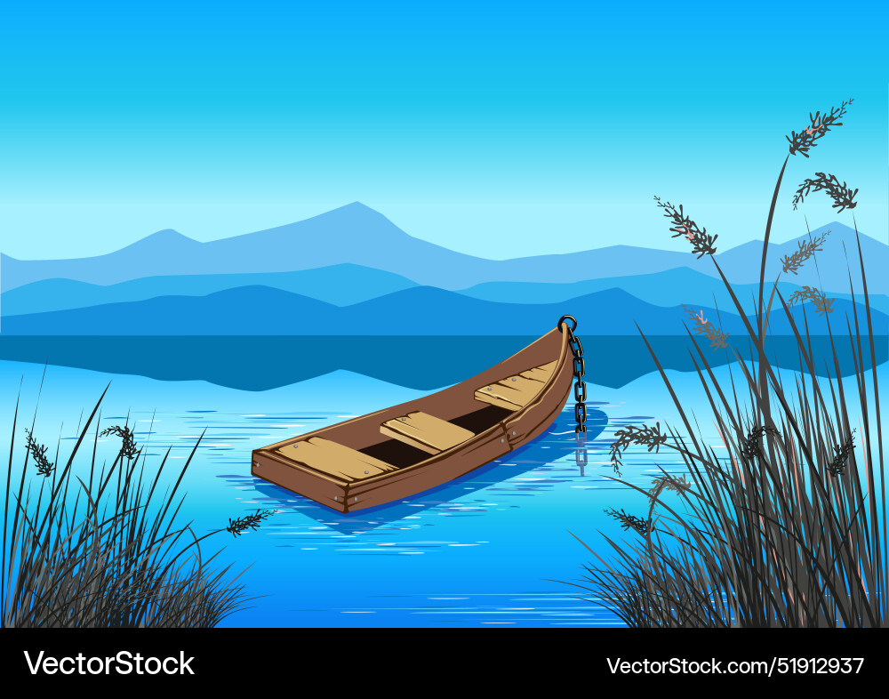 Old boat Royalty Free Vector Image - VectorStock