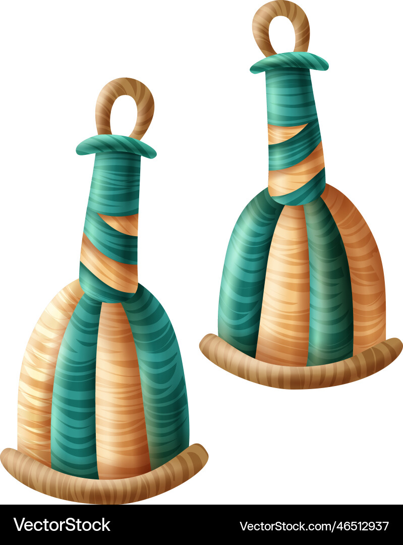 Realistic caxixi Royalty Free Vector Image - VectorStock