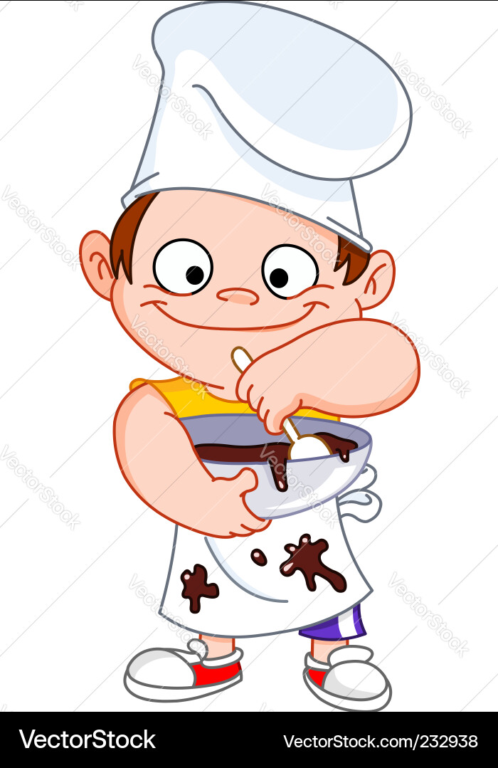 Chef boy Royalty Free Vector Image - VectorStock