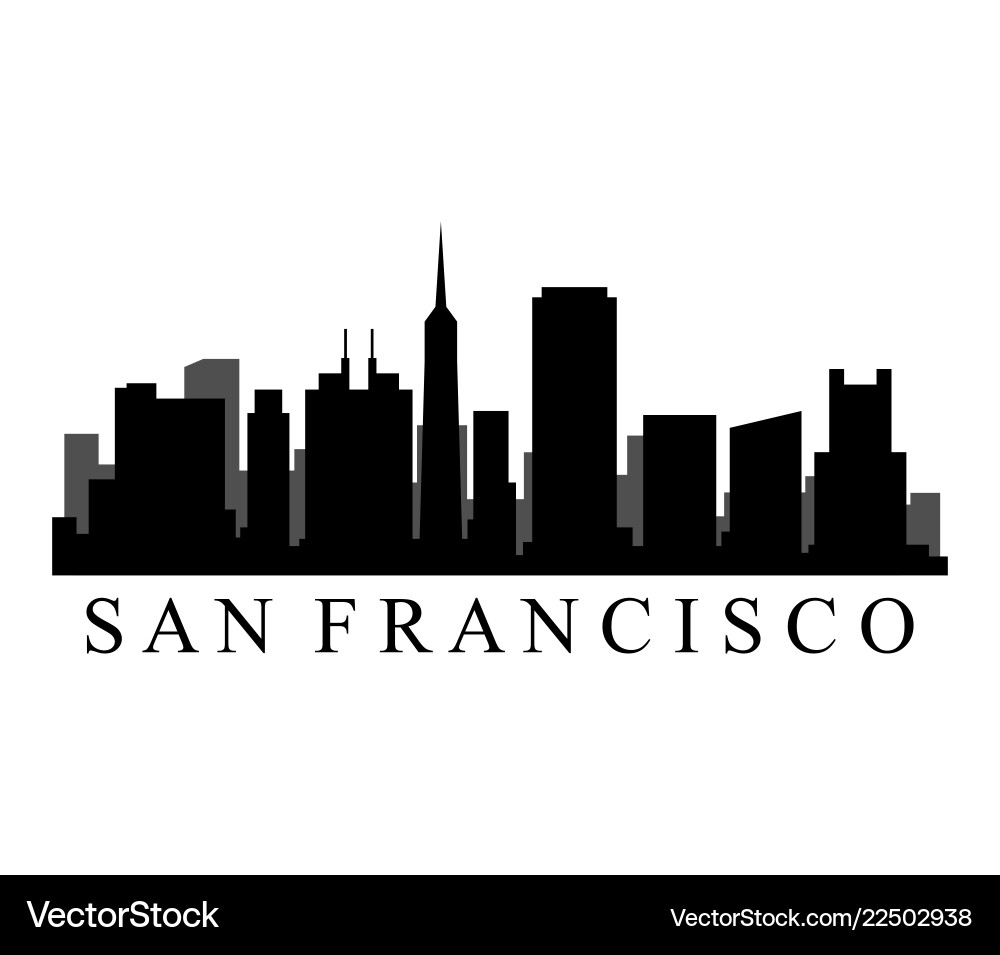 San francisco skyline Royalty Free Vector Image