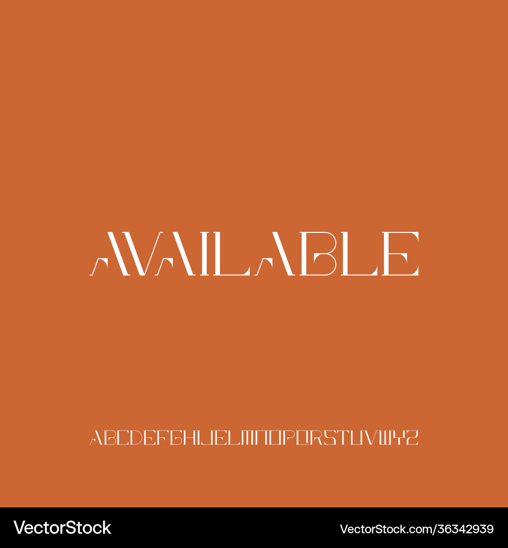 Available font display manalagifonts Royalty Free Vector