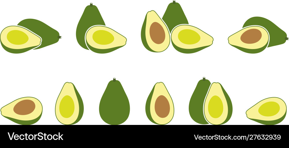 Avocado Royalty Free Vector Image - VectorStock
